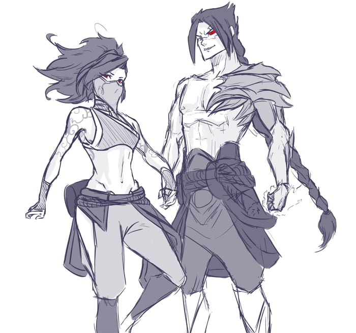 I drew akali and kayn recently what do you guys think - 9GAG