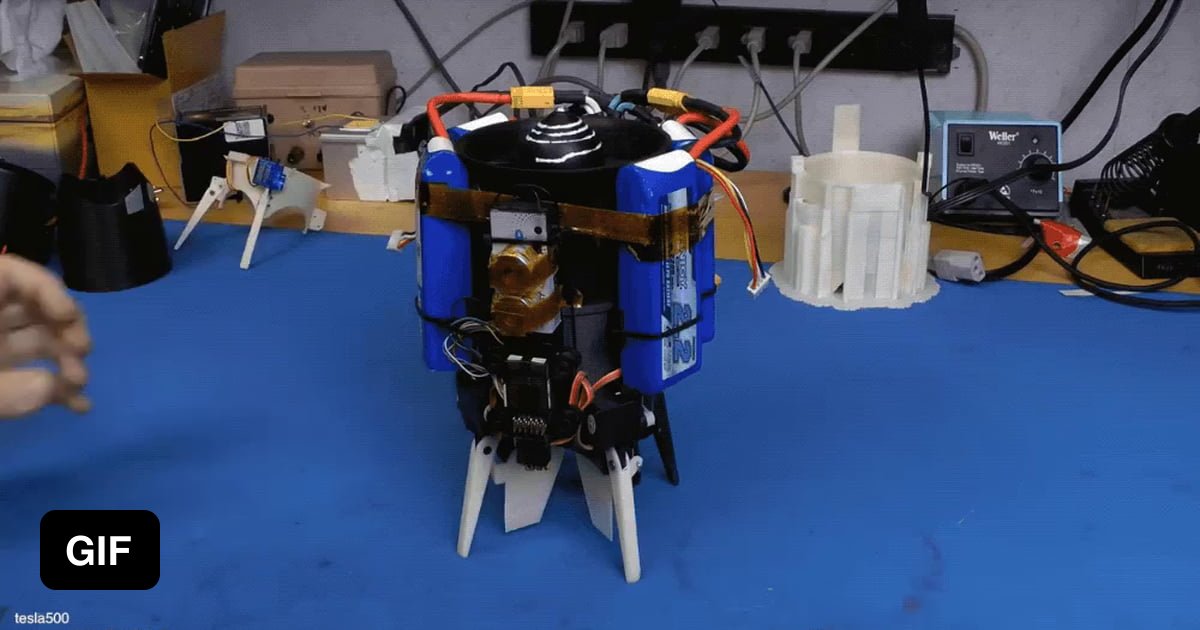 Electric Ducted Fan (EDF) 3D-printed "rocket" that takes off and lands ...