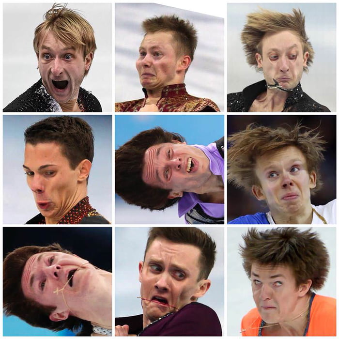 Extremely Photogenic Ice Skating Faces - 9GAG