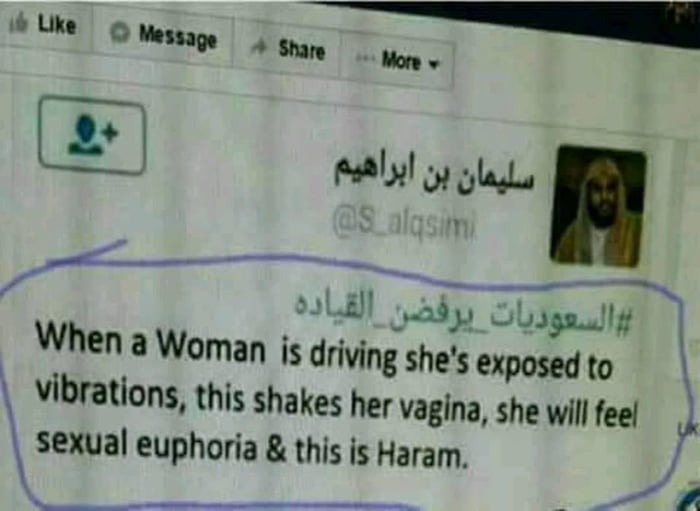 Driving is absolutely haram - 9GAG