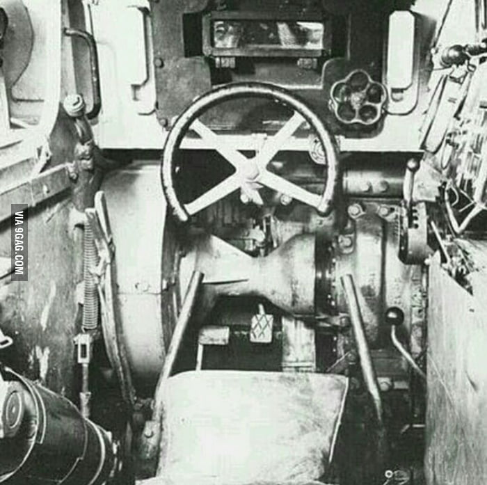 Drivers compartment of panzerkampfwagen VI Tiger, or well known as ...