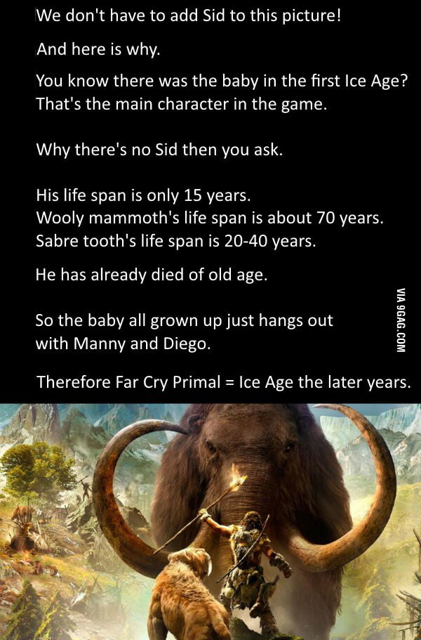Far Cry Primal = Ice Age - 9GAG