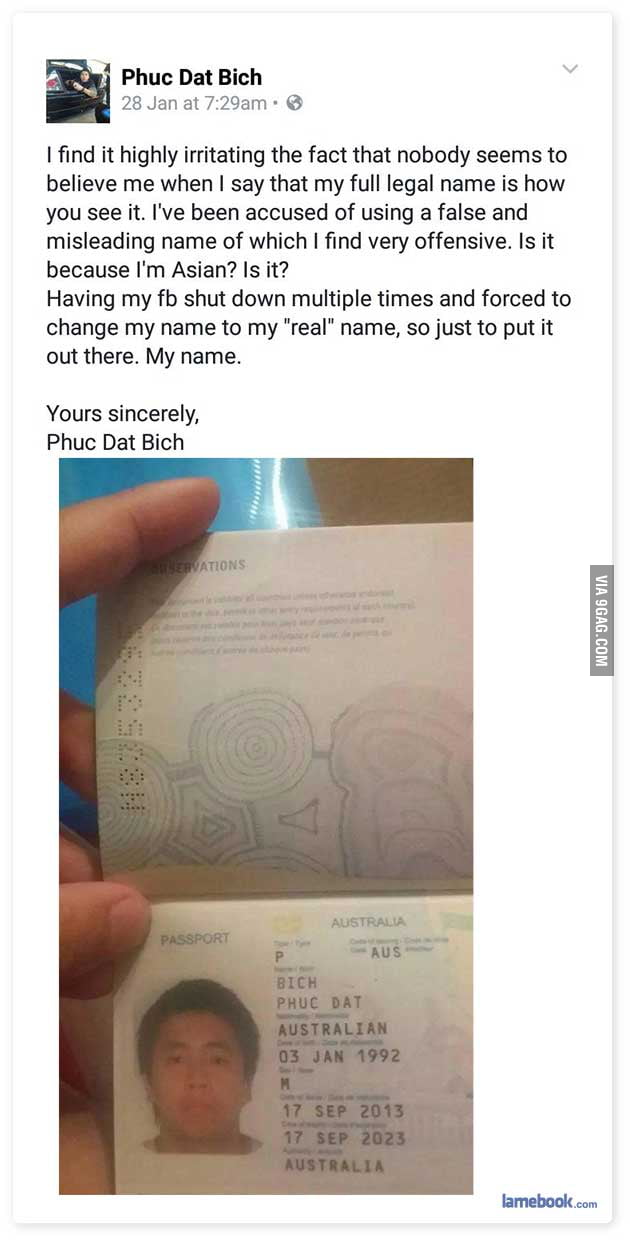 I hear he's friends with Phuc Yu Tu. - 9GAG