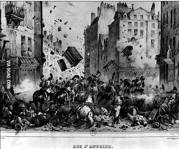 Barricades,1832. love this - 9GAG