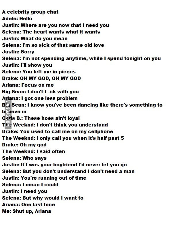 Secret chat... - 9GAG