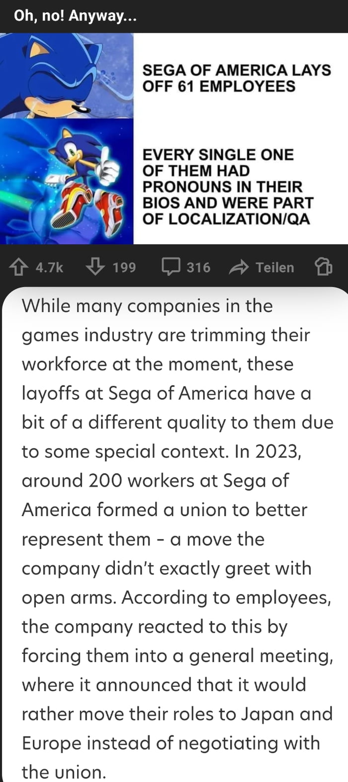 Don't let propaganda fool you. They kicked them cause they want a Union, not because they use ...