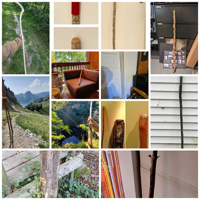 I made a collage with all the sticks I saw here today. We guys are ...