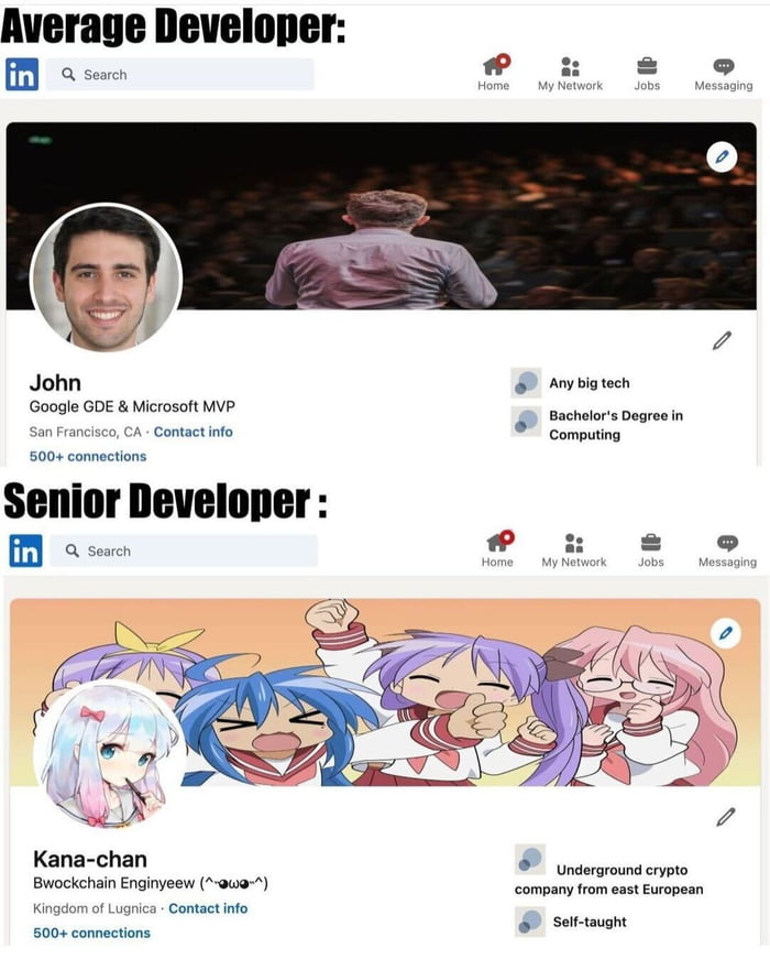 Average developer vs Senior developer - 9GAG