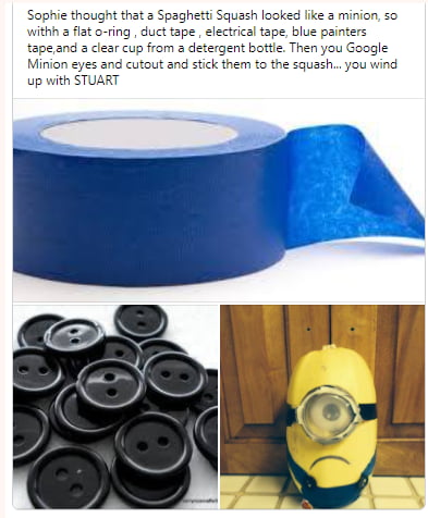 Spaghetti squash Minion - 9GAG