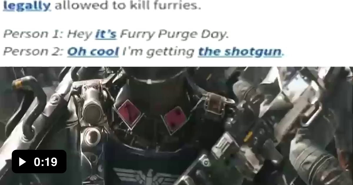 Hey it's Furry Purge Day - 9GAG