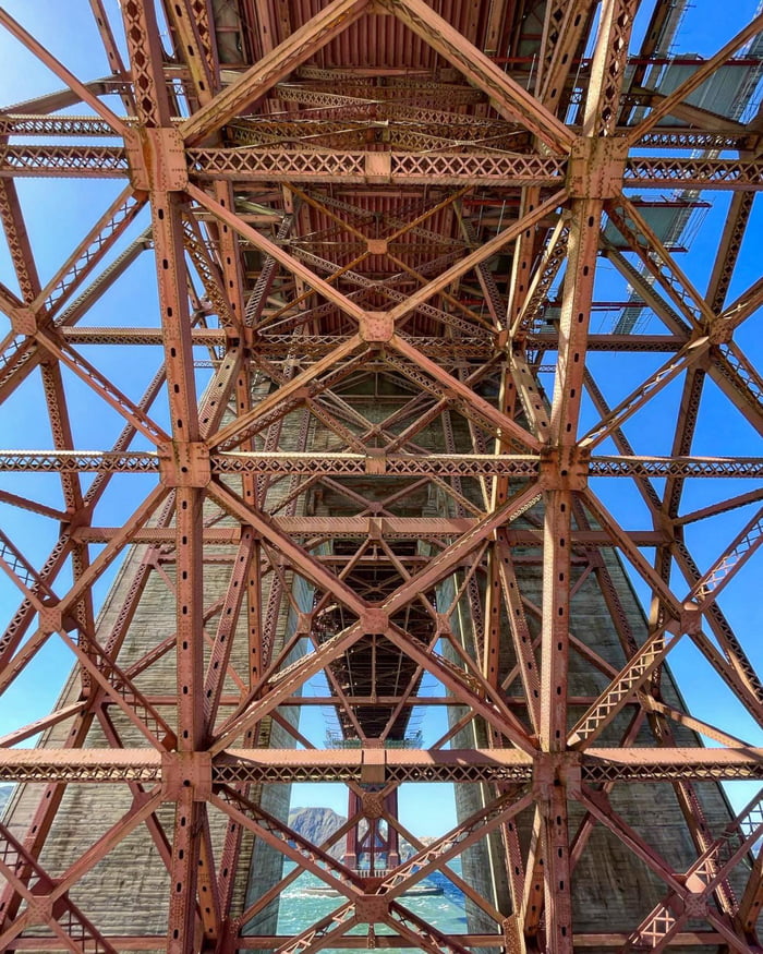 Golden Gate Bridge from below - 9GAG