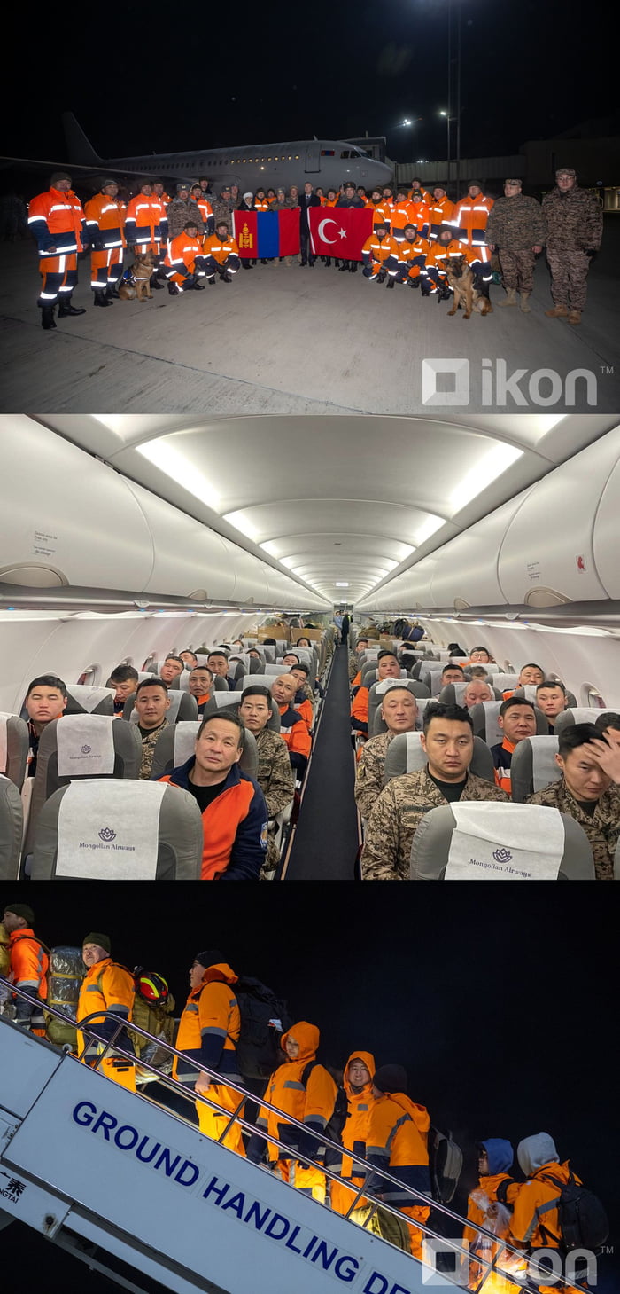 Mongolia sends rescue team of 35 people to Turkey - 9GAG