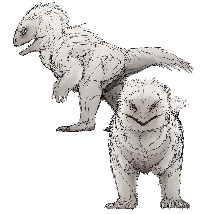 I drew an alien dinosaur thing - 9GAG