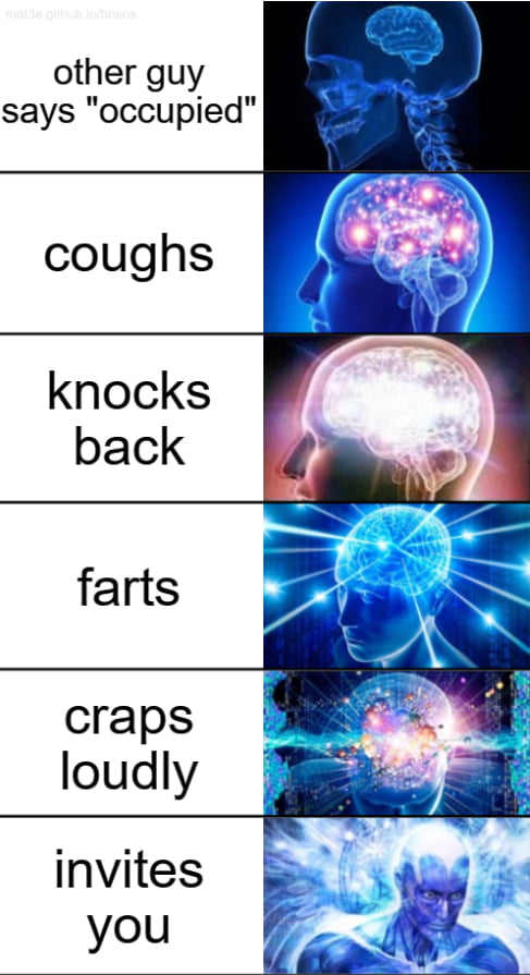 When you knock on toilet stall door to check if it is empty - 9GAG