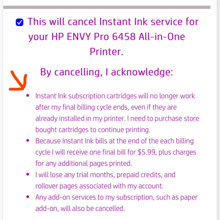 You can’t use ink purchased with the service after cancelling - 9GAG