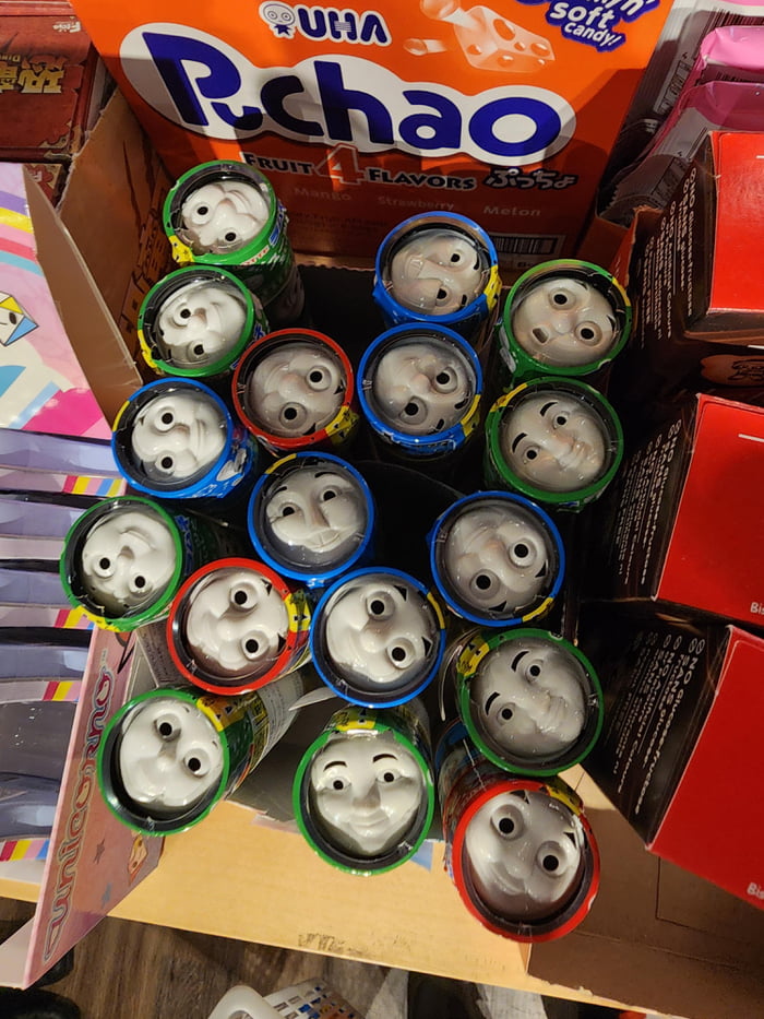 A box of Thomas the Tank Engine candies - 9GAG