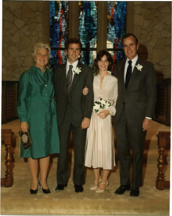 Bush wedding (November 5, 1977) - 9GAG