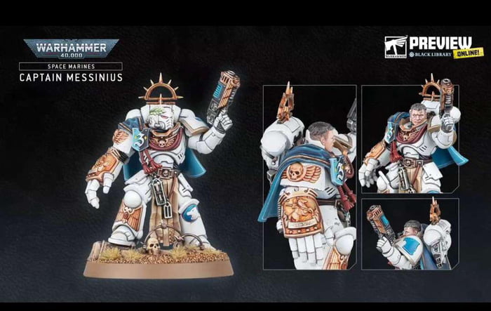 Captain messinius. New model revealed at the black library preview - 9GAG