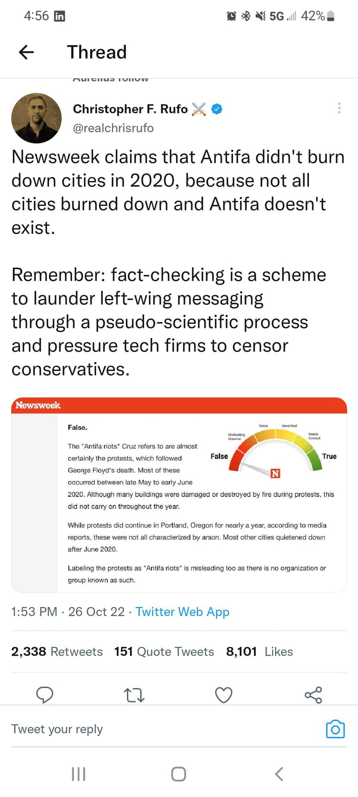 Fact Checking is political now - 9GAG