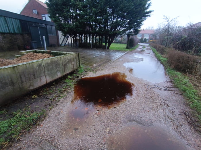 The colour of this puddle - 9GAG