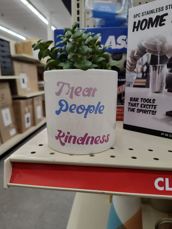 You can barley see the word "with". No wonder it was on the clearance ...