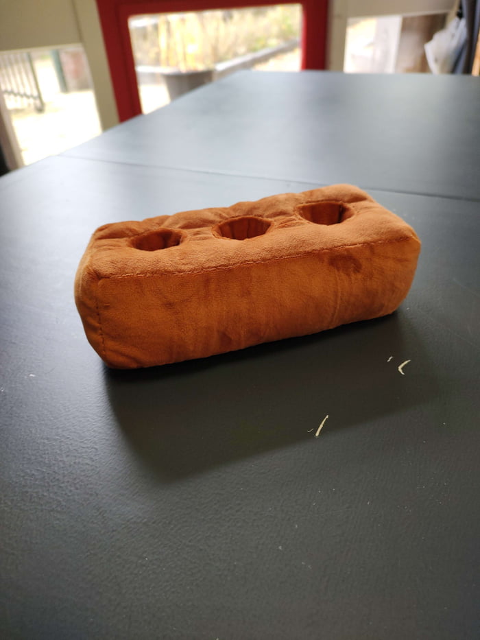 Got paid 50 bucks to make a plushie brick - 9GAG
