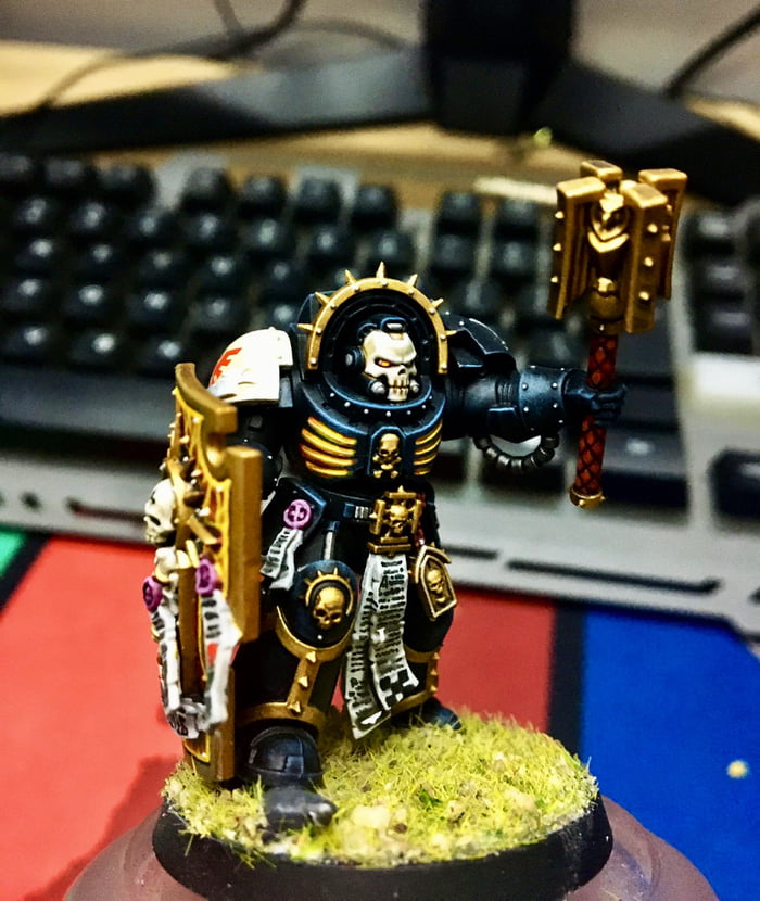 Chaplain in Terminator Armour completed, the shield was personal . - 9GAG