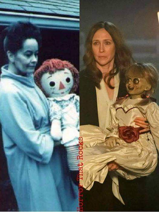 A real photo of Lorraine Warren and Annabelle from The Conjuring! - 9GAG