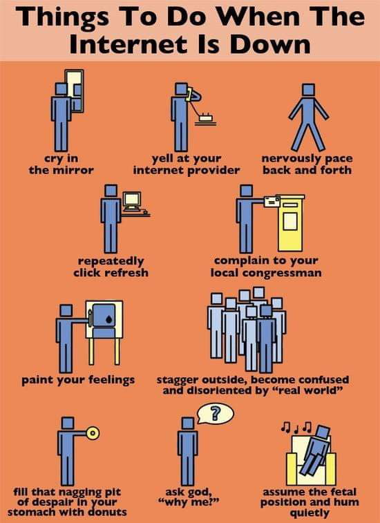 To restore the wifi we must make a sacrifice to the router! - 9GAG