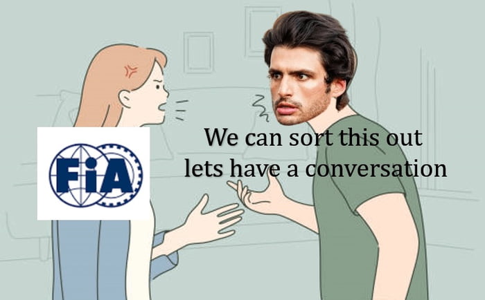 Sainz trying to smooth operator the FIA - 9GAG