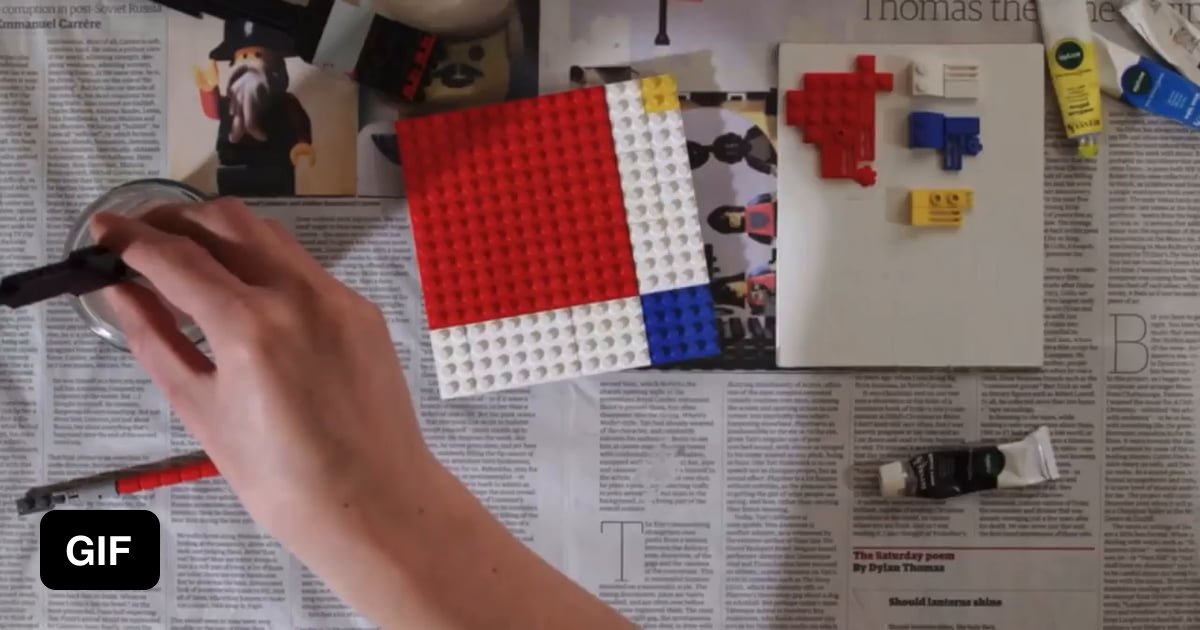 Painting with LEGO stop motion film by Jon Rolph - 9GAG
