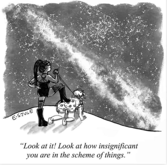 We are just a grain of sand in the void. - 9GAG