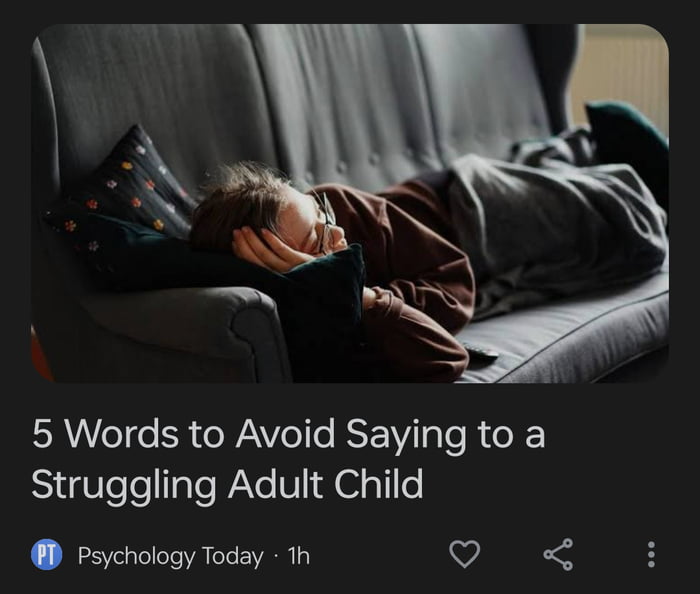 Adult child? Get off the damn sofa and get a job lazy ass leech. - 9GAG