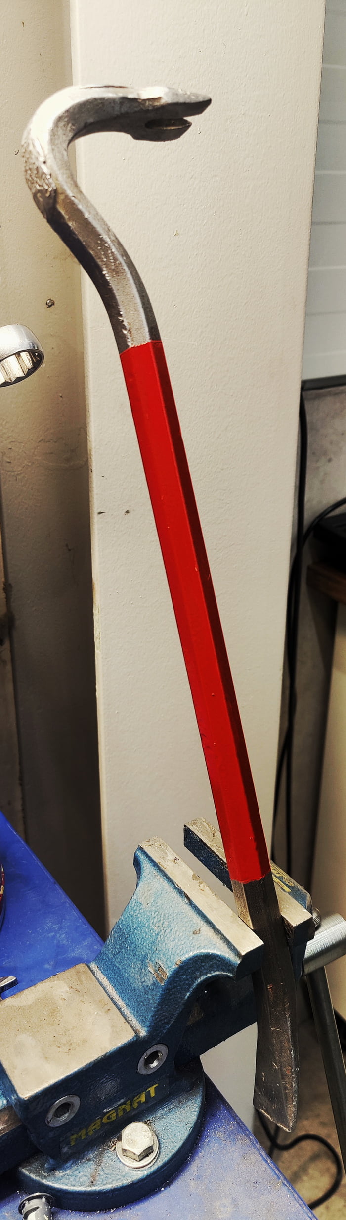 So guys I painted and polished this crowbar. It reminds me of childhood ...