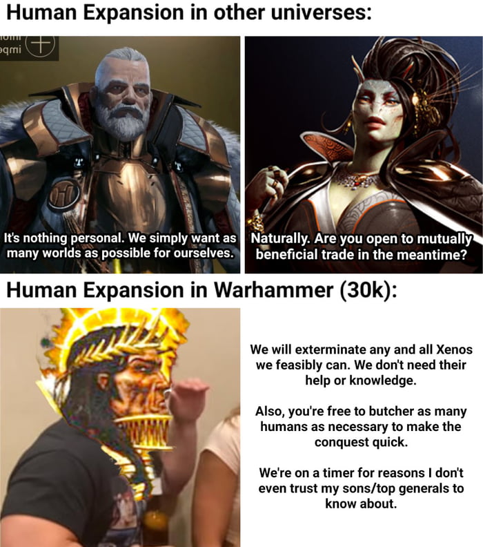 Of course, you can play the Imperium of Man ib Endless space, if you ...