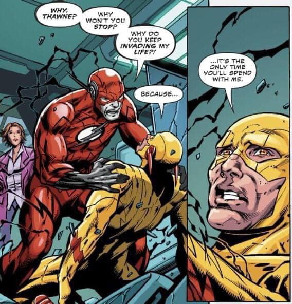 Reverse Flash is just a misunderstood villain. He just wants his senpai to notice him. He did ...