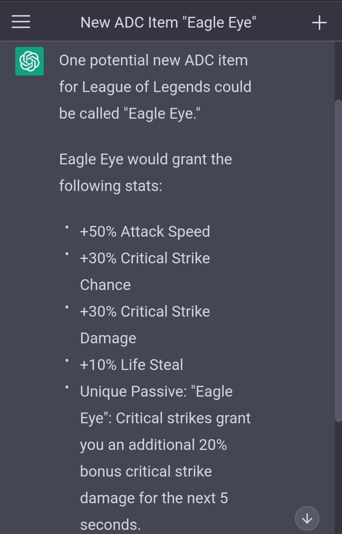 Even an AI creates better ADC items than riot - 9GAG