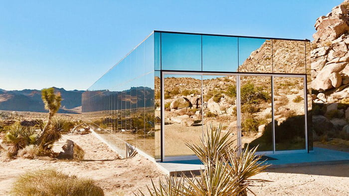 The Invisible mansion AKA the mirror house at Joshua Tree National Park ...