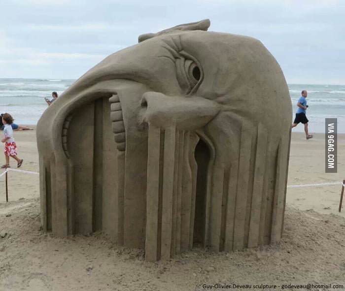 Insane sand art. - 9GAG