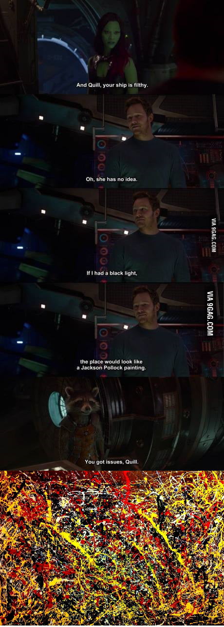 Guardians of the Galaxy: this is what a Jackson Pollock painting looks ...