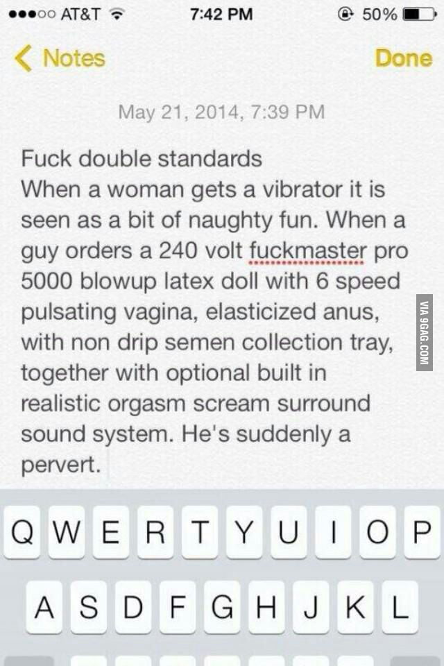 Double standards - 9GAG