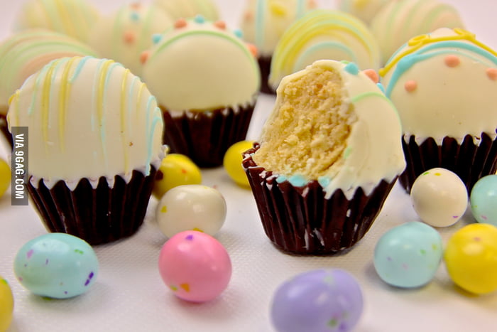 Easter Decorated Cake Truffles - 9GAG