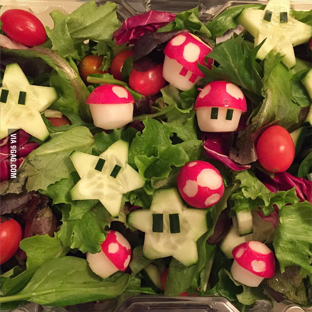 My friend had to make food for a Nintendo themed party, I think she ...