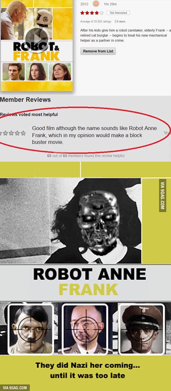 Robot Anne Frank - 9GAG