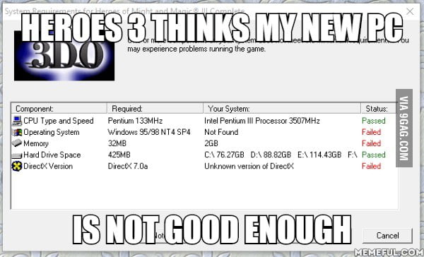 I guess my new pc is shit - 9GAG