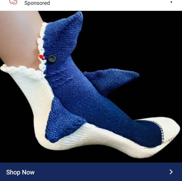 These awful shark socks - 9GAG