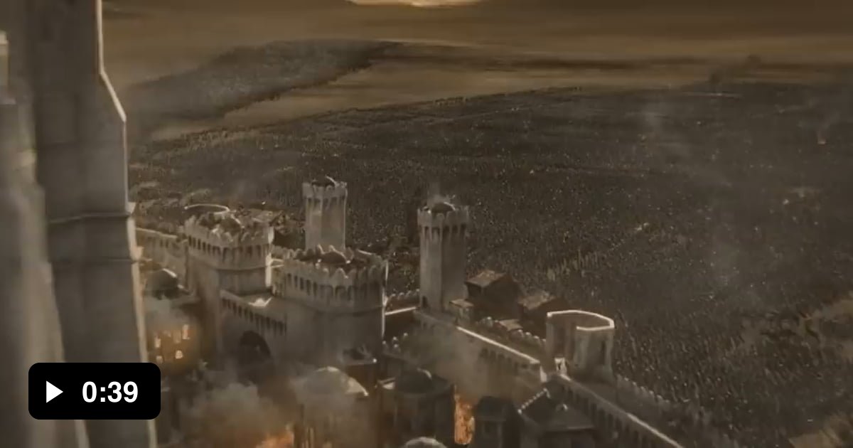 In RotK, when the Rohirrim reached the orcs' front line the background ...