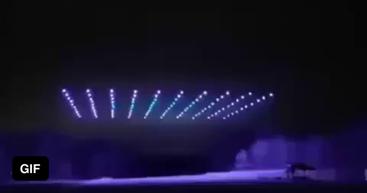 This drone light show - 9GAG