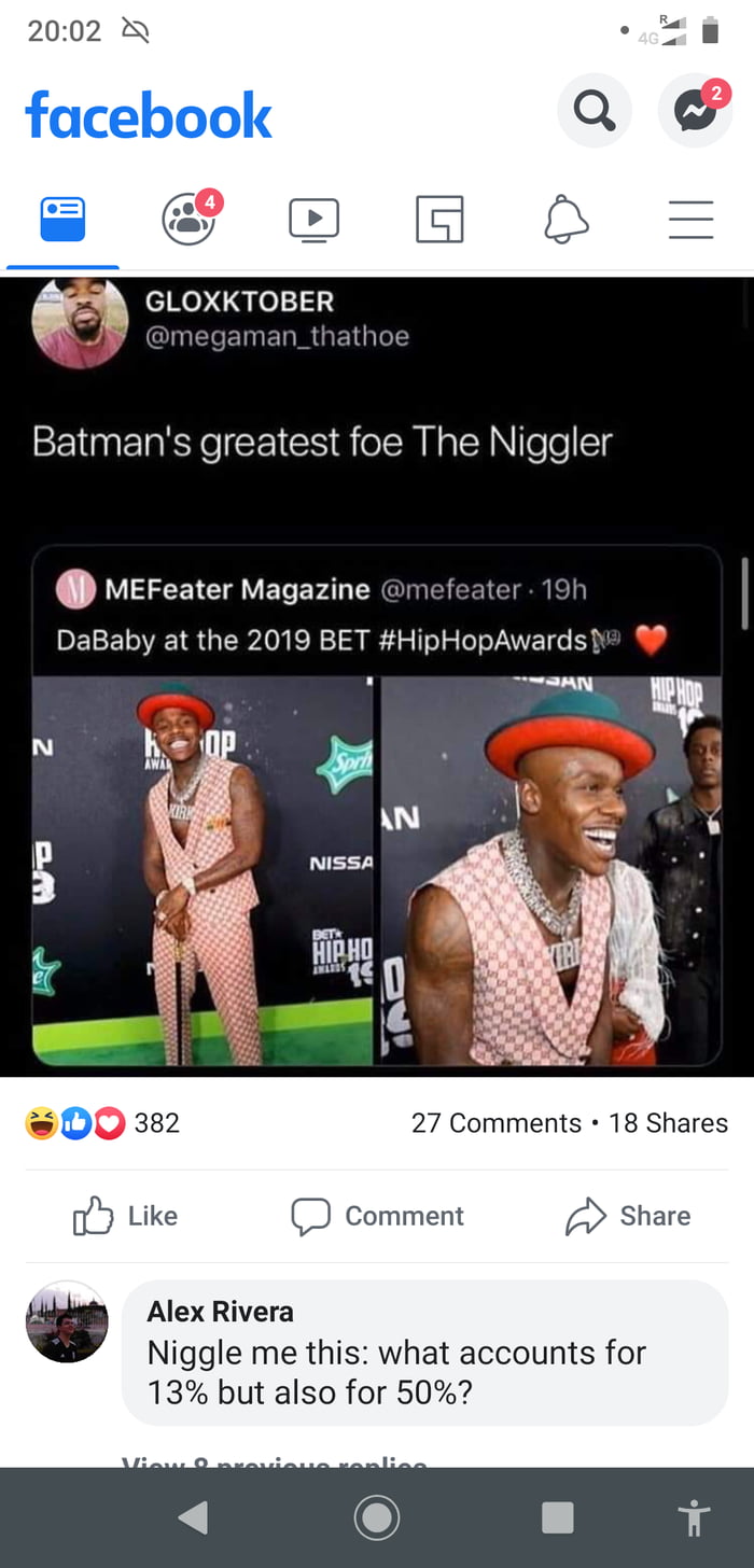 Niggle me this: What accounts for 13%, but also for 50%? - 9GAG