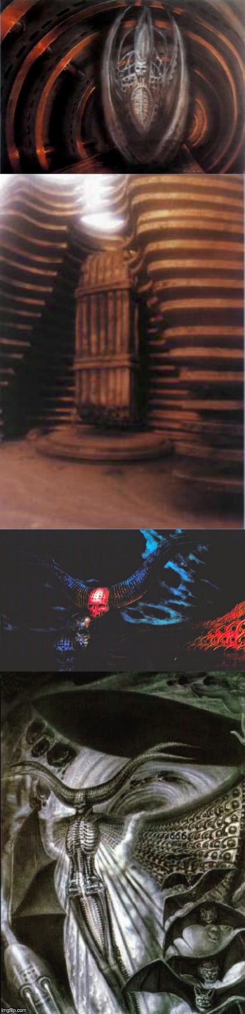 Concept art by H.R. Giger and William Malone for the latter’s unmade ...